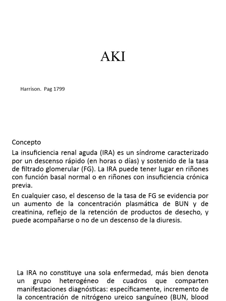 AKI | PDF | Riñón | Angiotensina