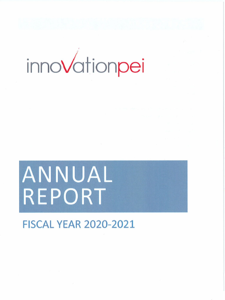 2020-21 Innovation Pei Annual Report | PDF