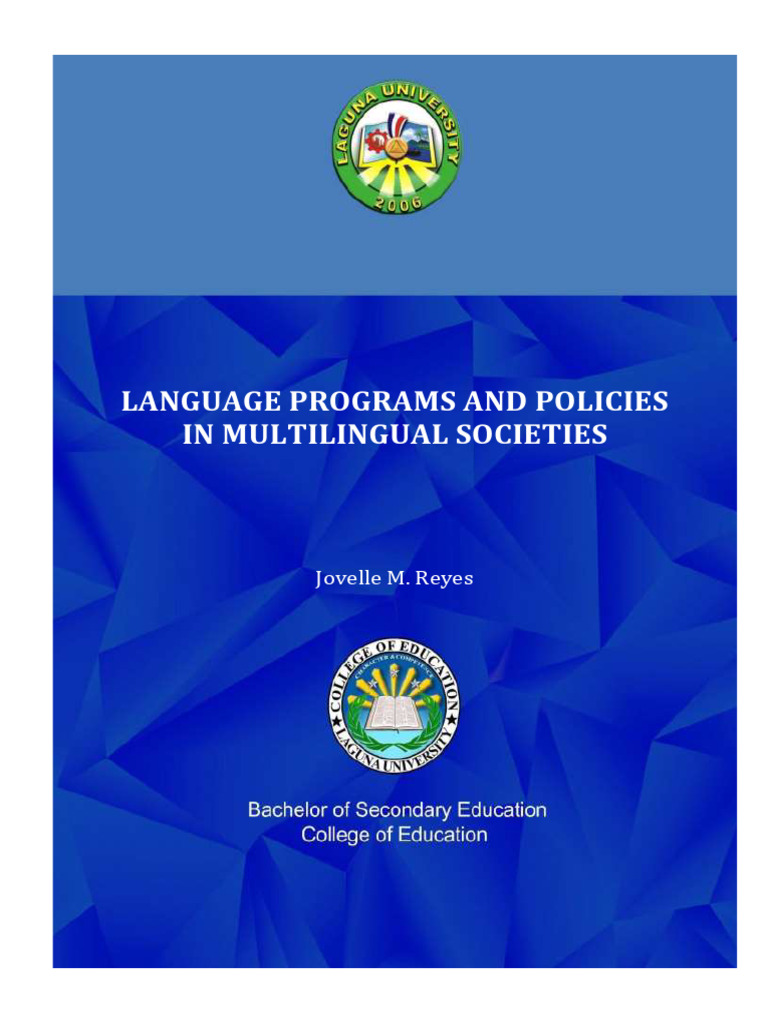 El107 Prelim | PDF | Multilingualism | Dialect