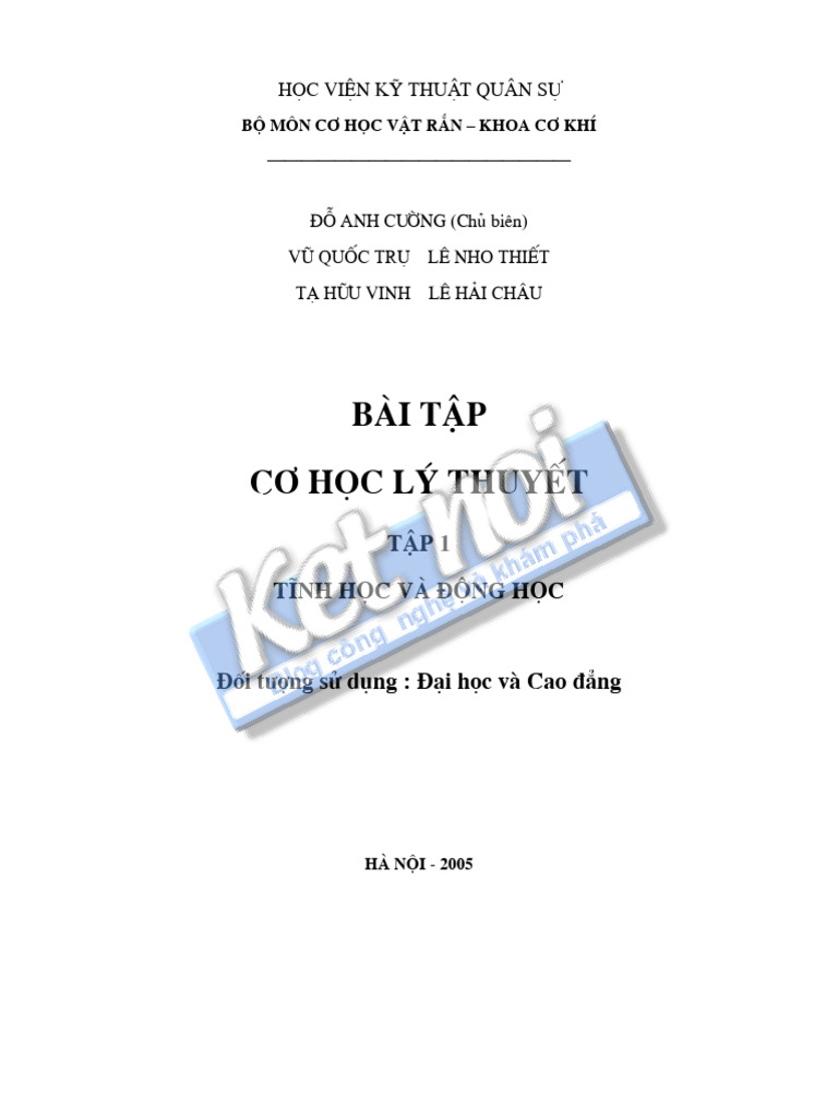 Bai Tap Co Hoc Ly Thuyet | PDF
