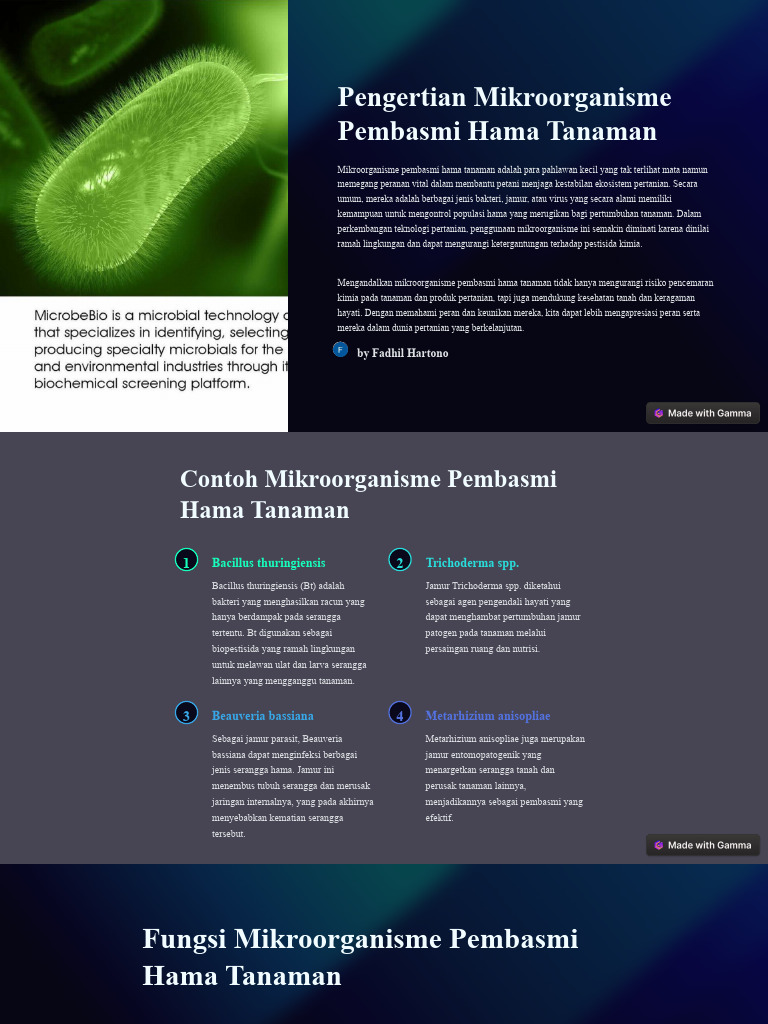 Pengertian Mikroorganisme Pembasmi Hama Tanaman | PDF