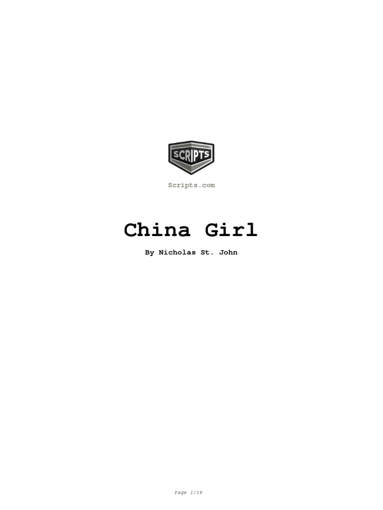 China Girl Pdf