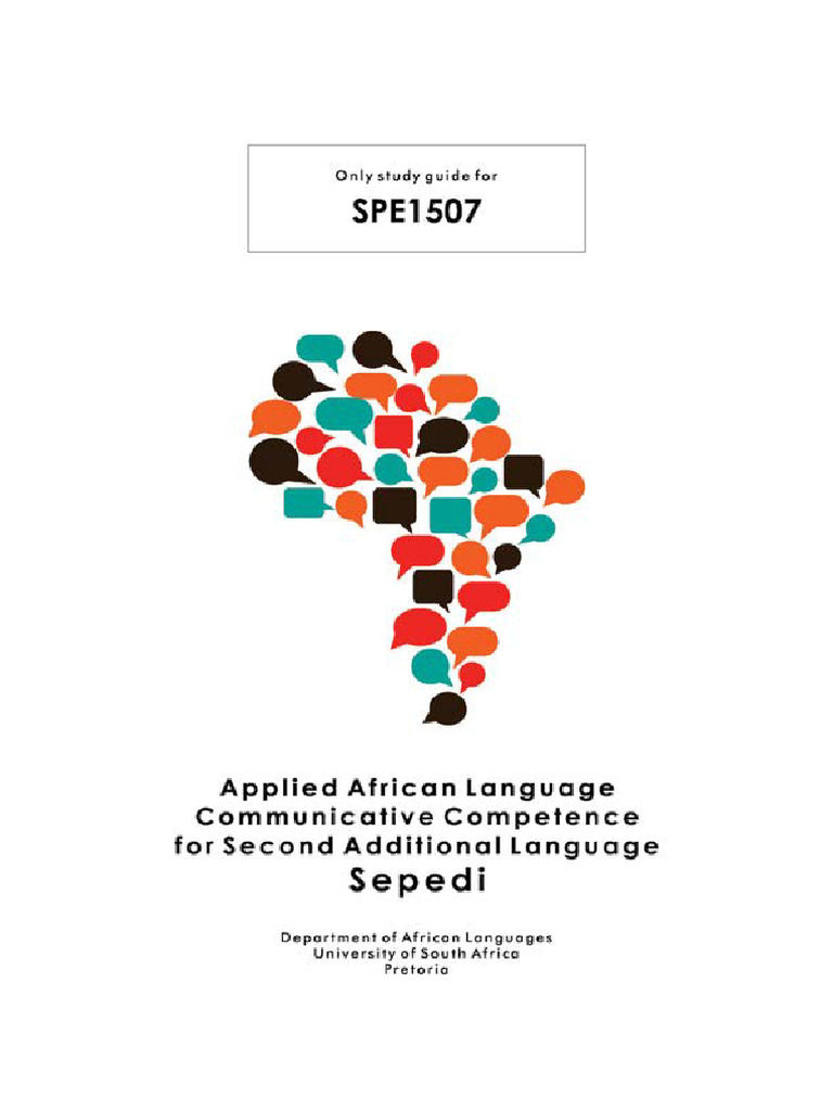 Study Guide - SPE1507 | PDF