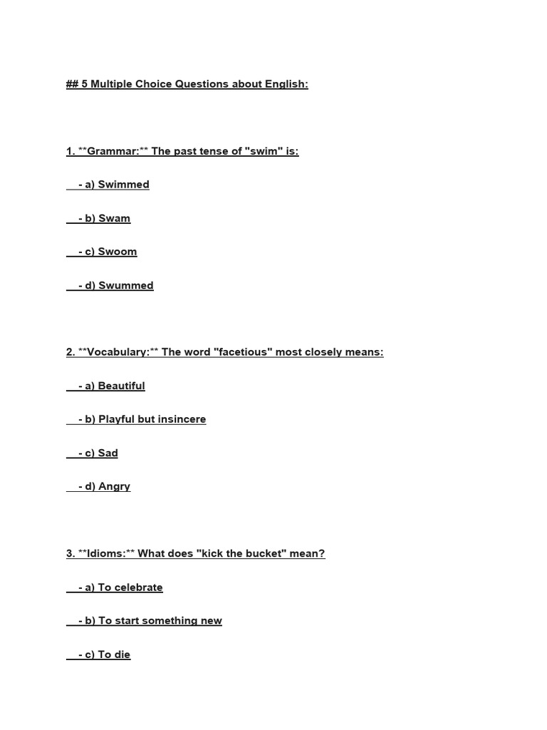 Practice English - 3 | PDF