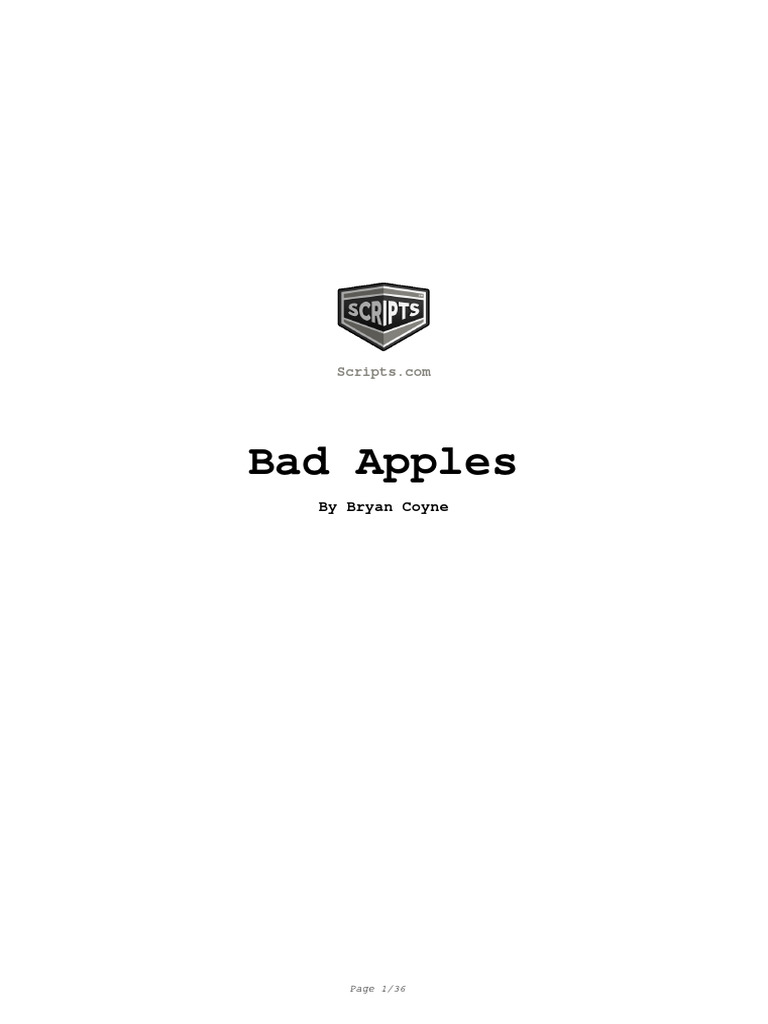 Bad Apples | PDF