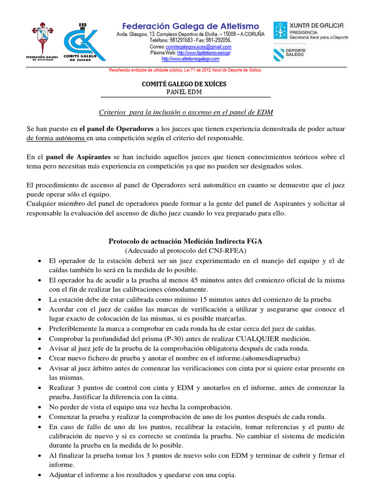 Protocolo Medicion Indirecta FGA | PDF