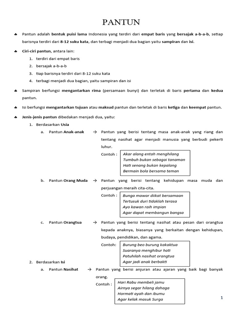 PANTUN | PDF