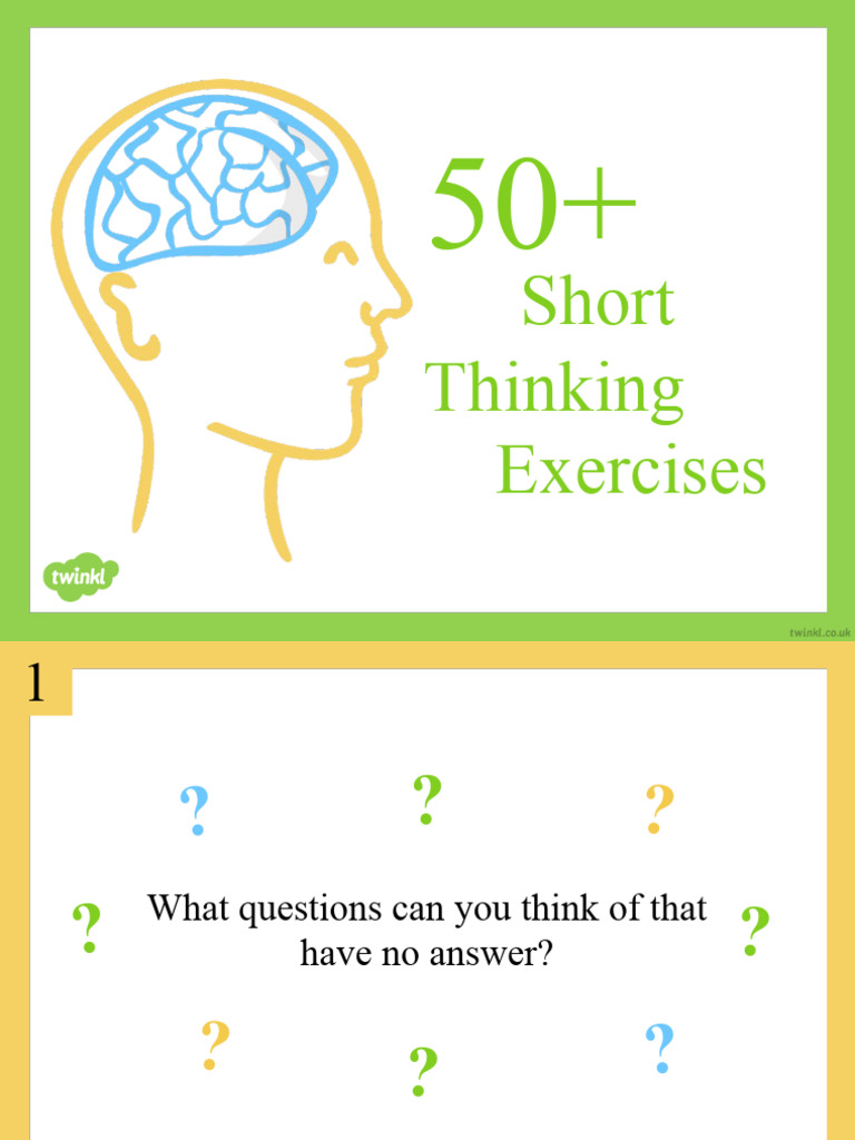 50+ Creative Thinking Exercises | PDF