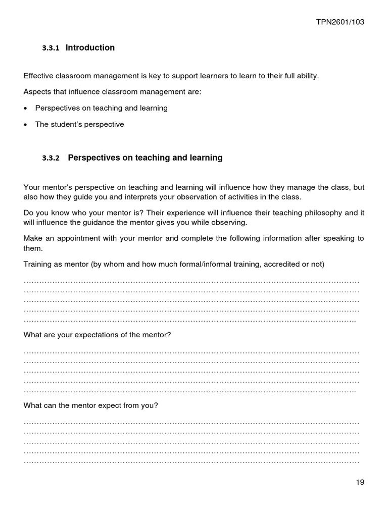 UNISA Portfolio Exam | Download Free PDF | Mentorship | Human Communication