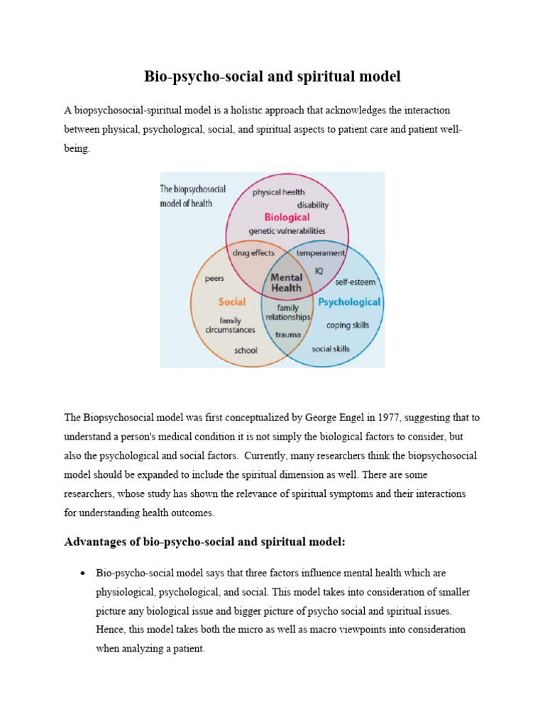 Bio-Psycho-Social Assignment | PDF