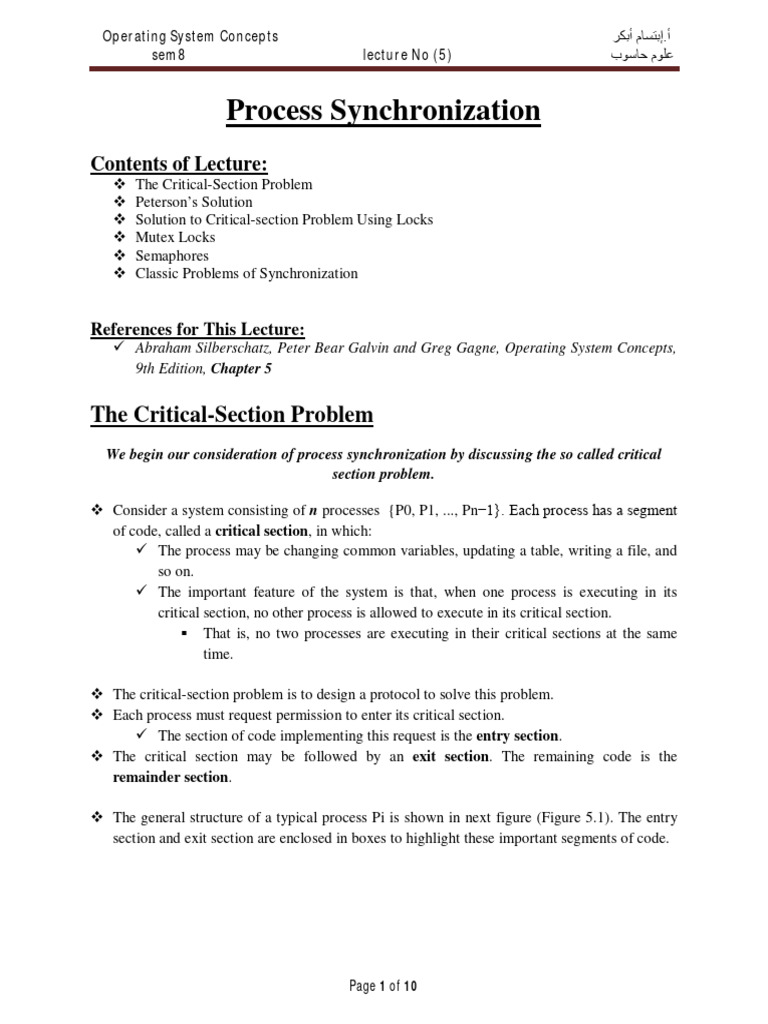 OS Lecture 5 | PDF | Process (Computing) | Computer Architecture