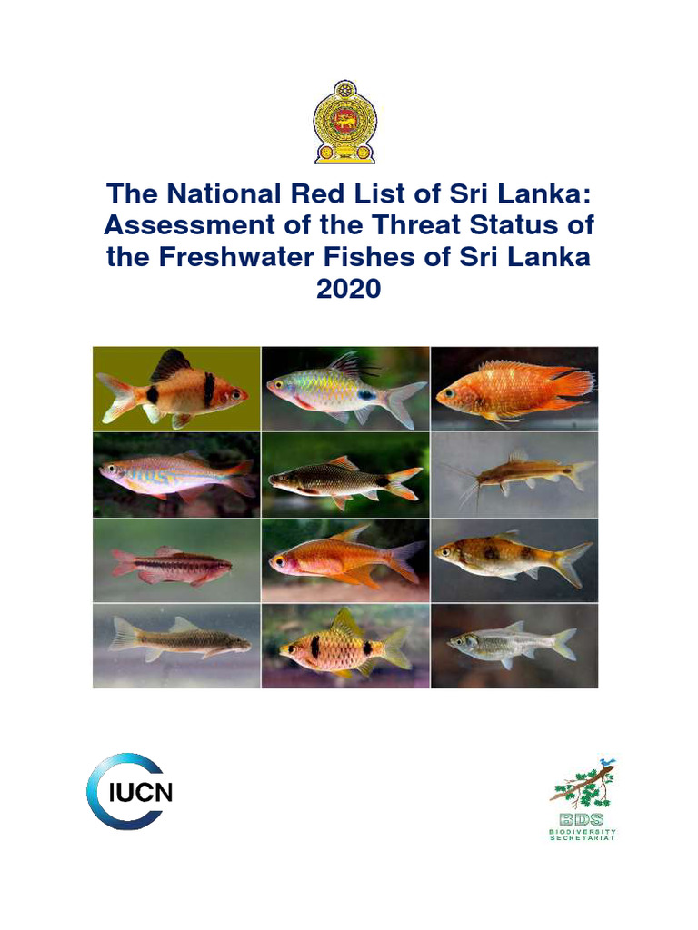 2020 National Red List Assessment Freshwater Fishes | PDF