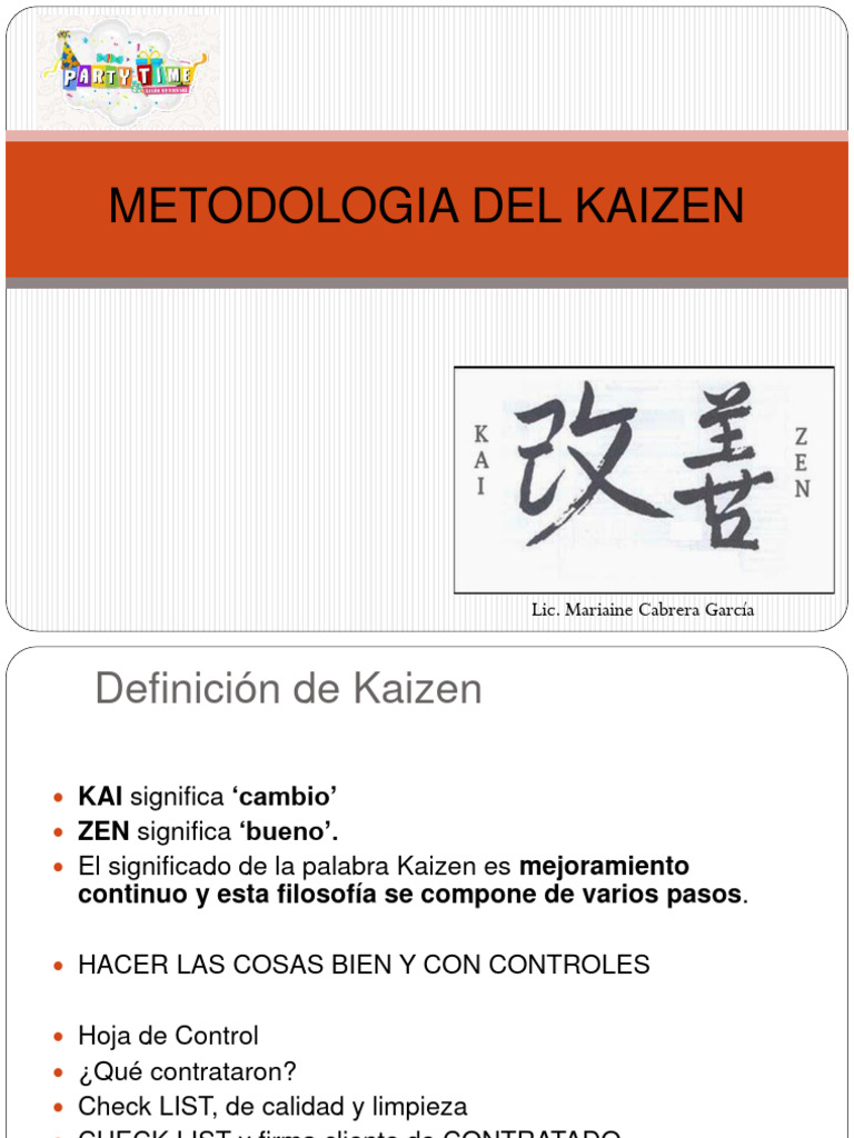 Metodologia Del Kaizen 1 | PDF
