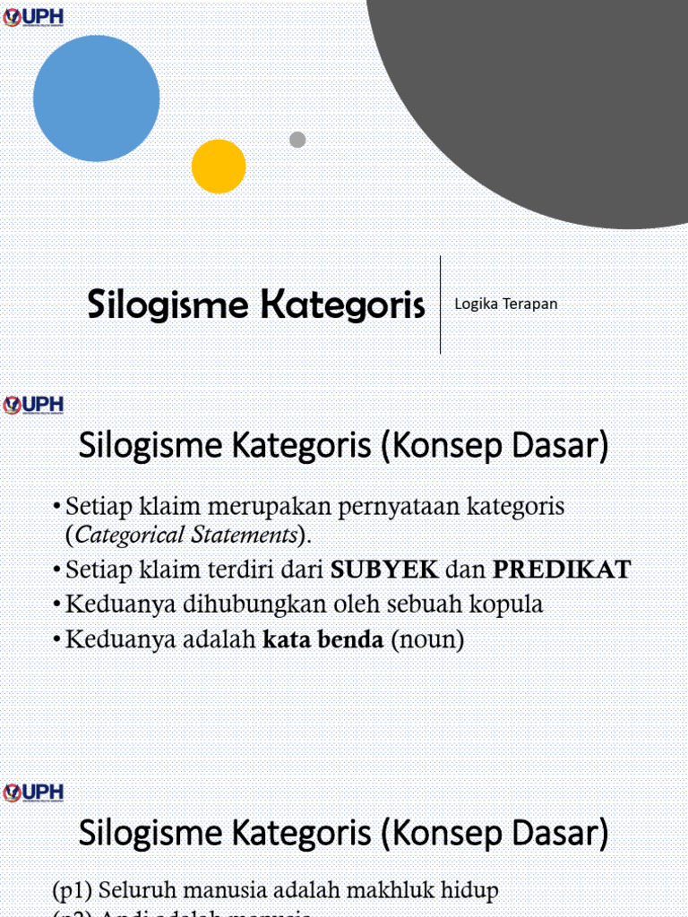 Silogisme Kategoris - Konsep Dasar | PDF