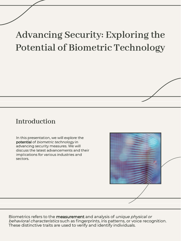 Biometric Technology in Security Advances | PDF