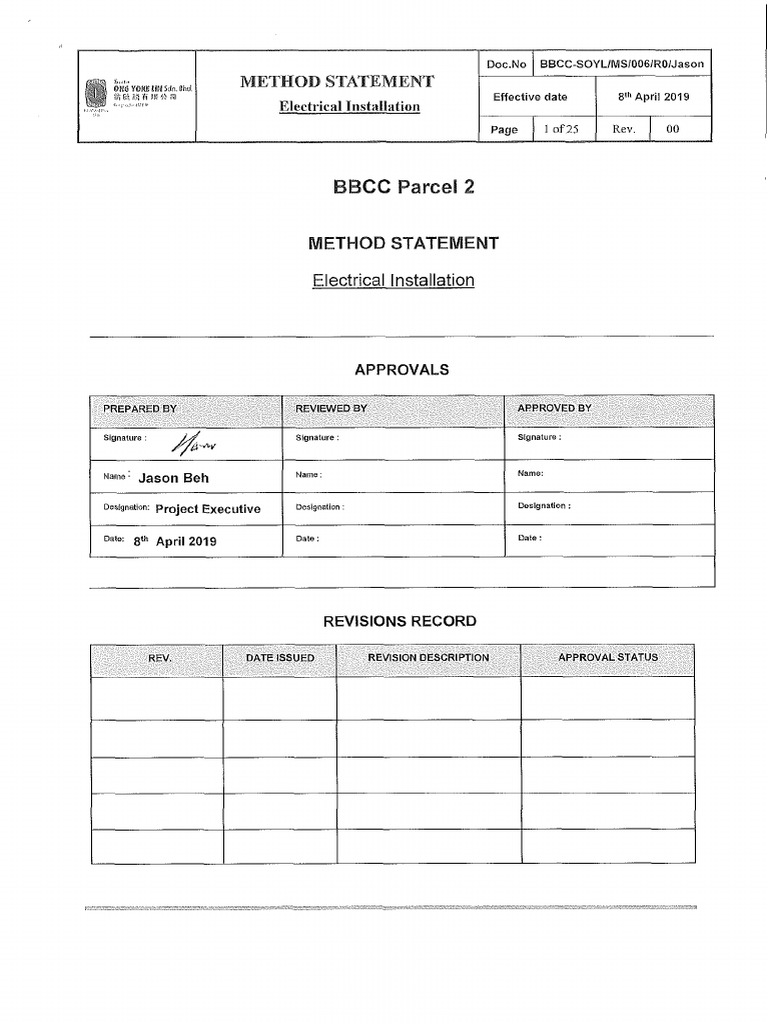 006 Electrical Installation | PDF | Electricity | Electrical Components