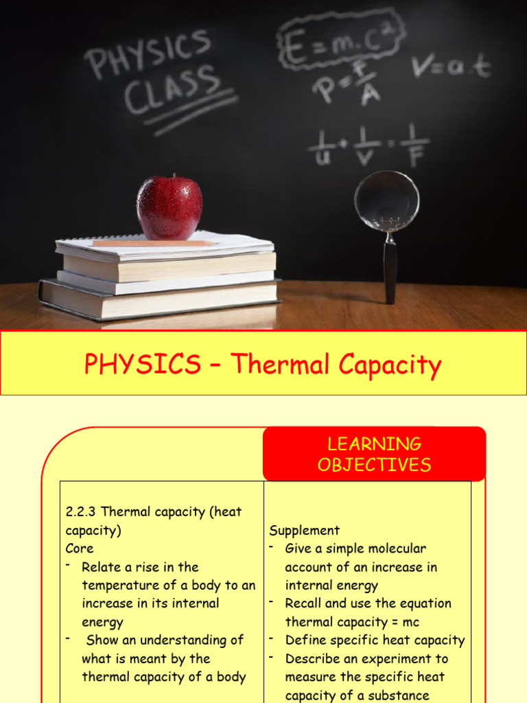 Thermal Capacity | PDF | Latent Heat | Heat Capacity