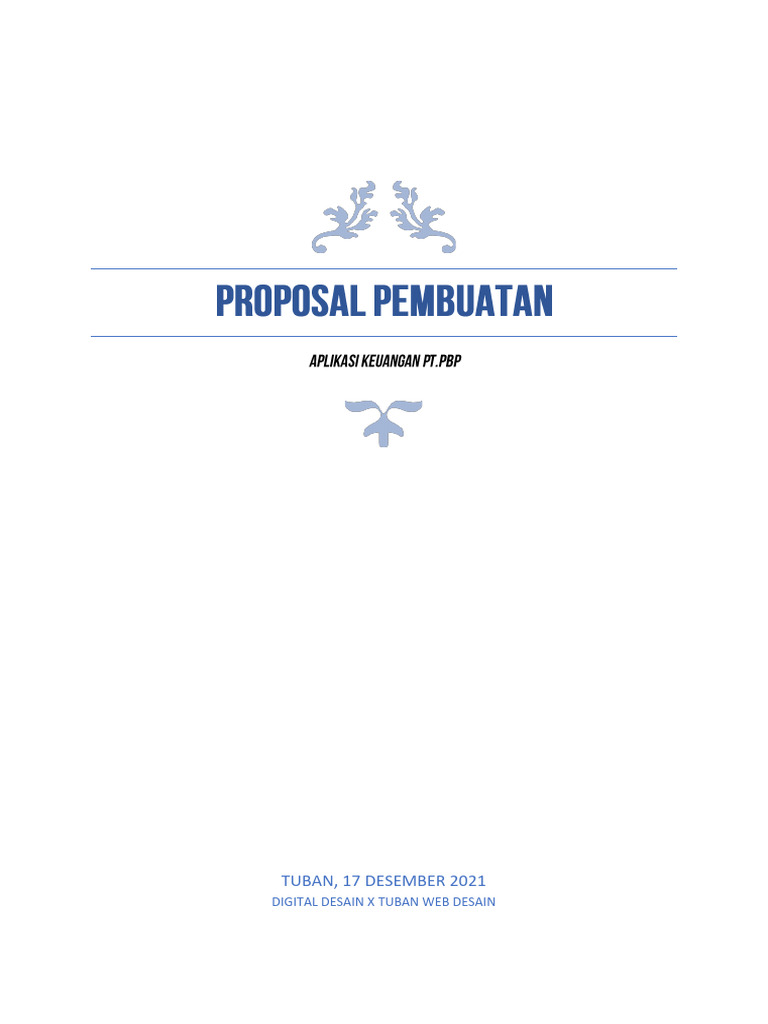 Proposal Aplikasi Keuangan PT. PBP | PDF