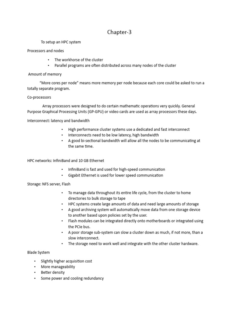 HPC Chapter-3 Notes | PDF