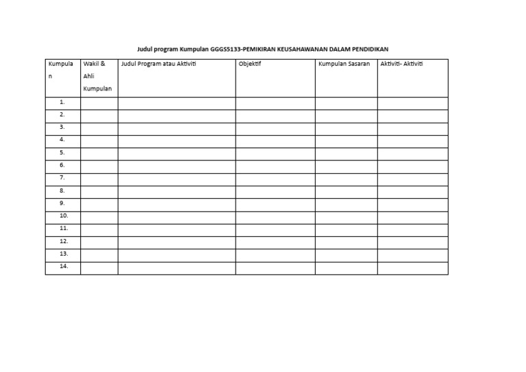 Judul Program Kumpulan L7 | PDF