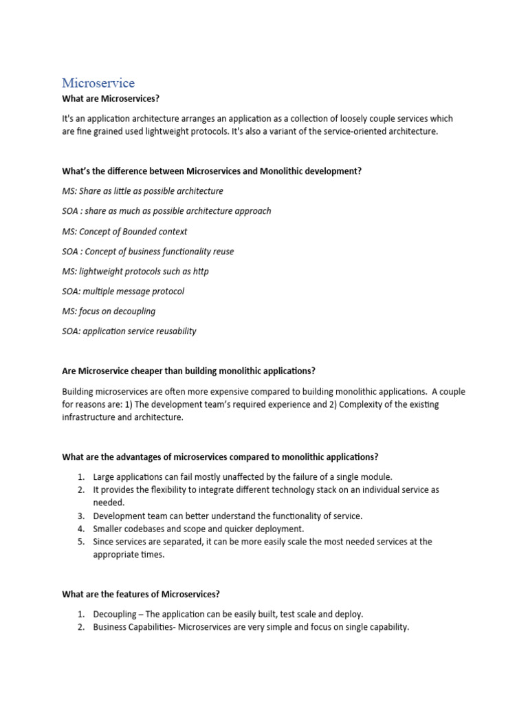 Microservices Question | PDF
