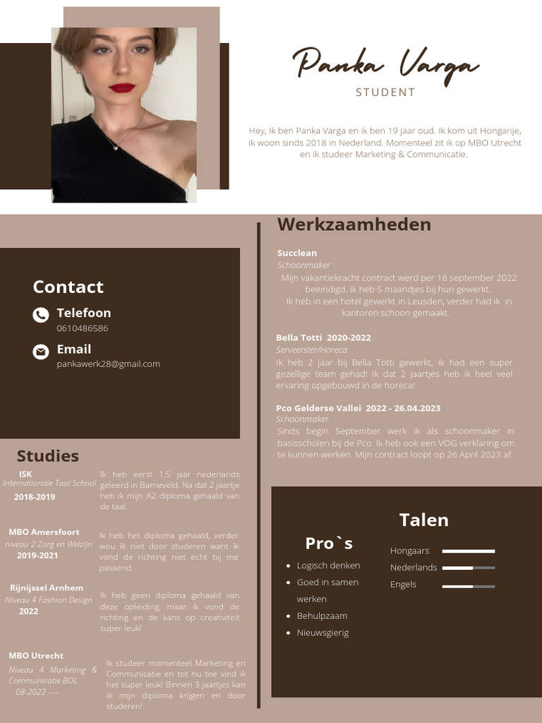 Panka Varga: Contact | PDF