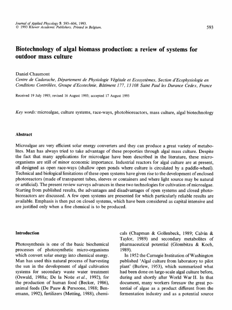 Algal Applications | PDF | Algae | Chemistry