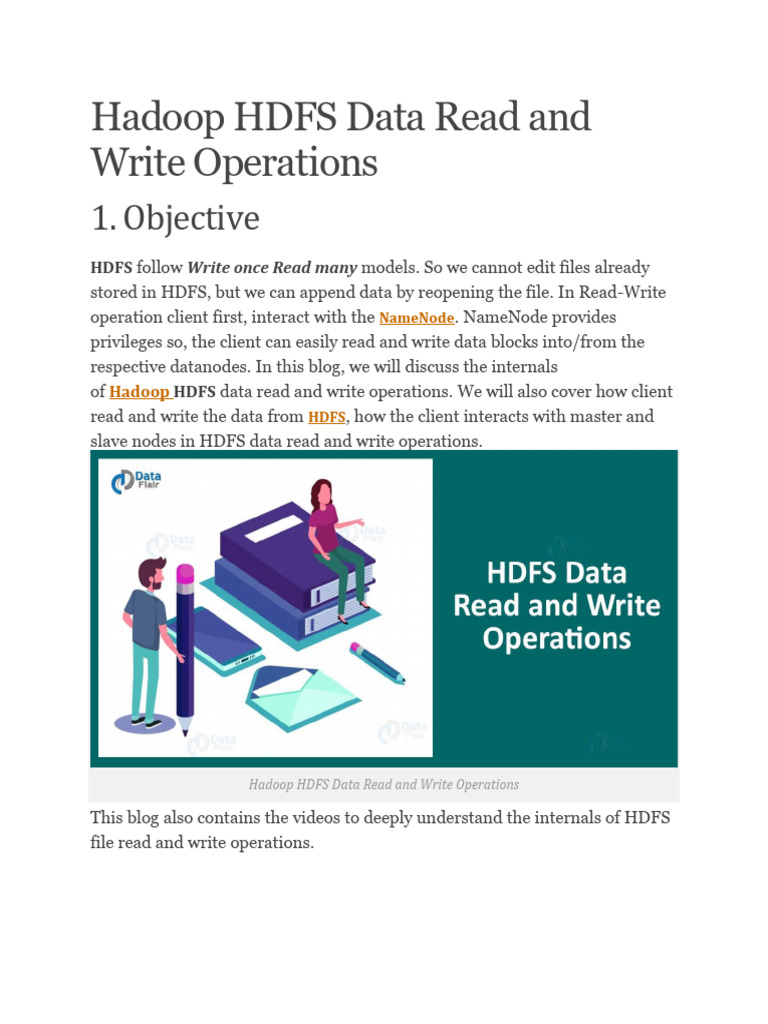 Data Flow in Hdfs | PDF