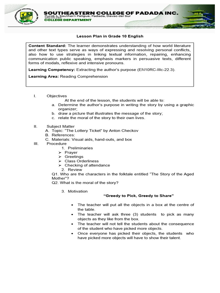 Grade 10 LP Final | PDF