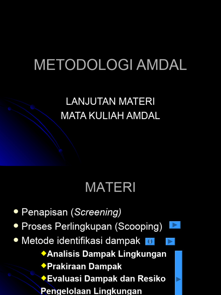 Metodologi Amdal | PDF