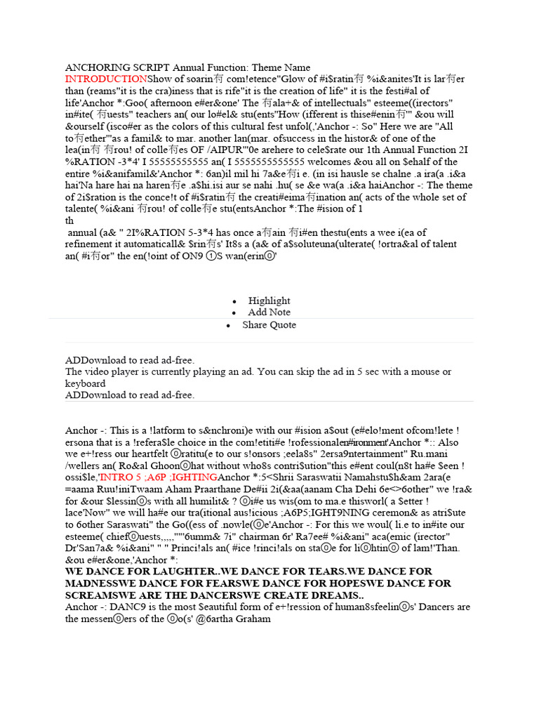 Anchoring Script | PDF