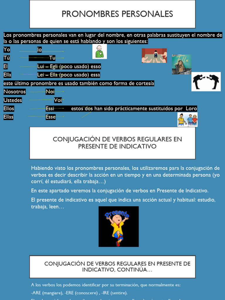 Verbos Regulares en Presente-1 | PDF