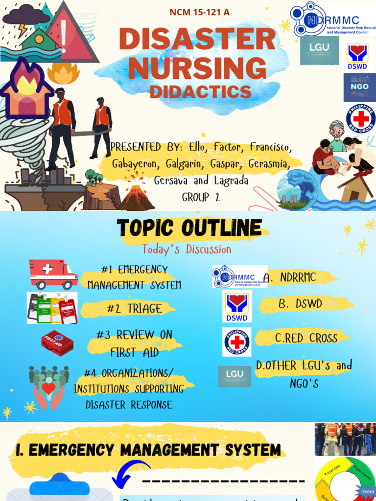 Group 2 - Emergency Management System, Triage, Organization or ...