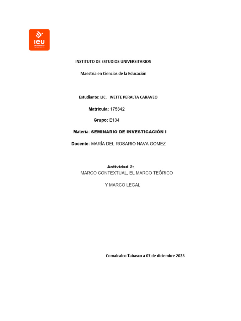 Peralta-Ivette-Act3. Marco | PDF