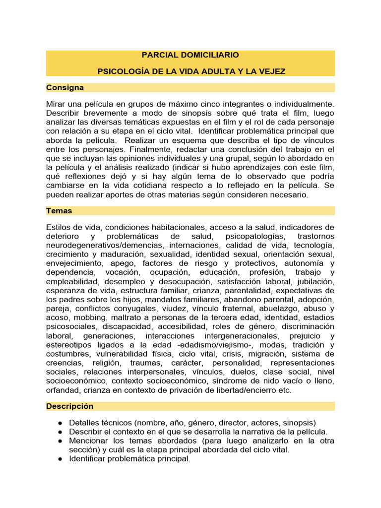 Psicologia de La Vejez | PDF | Adultos | Vejez