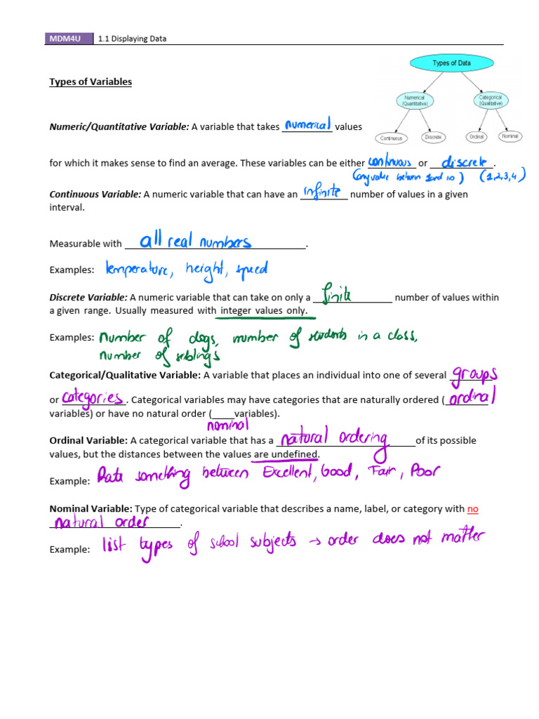 Understanding Data Variables and Graphs | PDF | Categorical Variable | Chart
