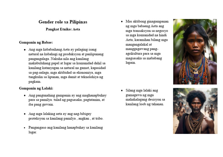 Gender Role Sa Pilipinas | PDF