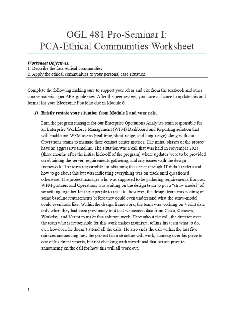 6 Ethical Communities Worksheet | PDF | Cigna | Business