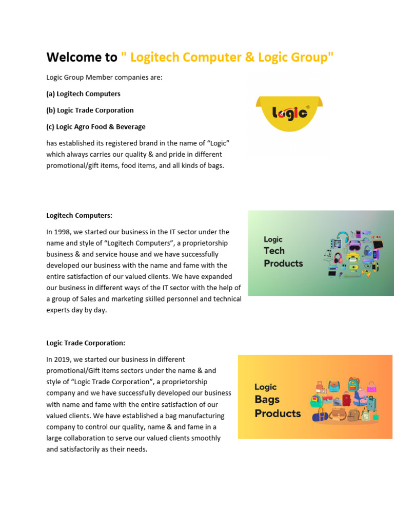 Company Profile and Products | PDF | Business | Economies
