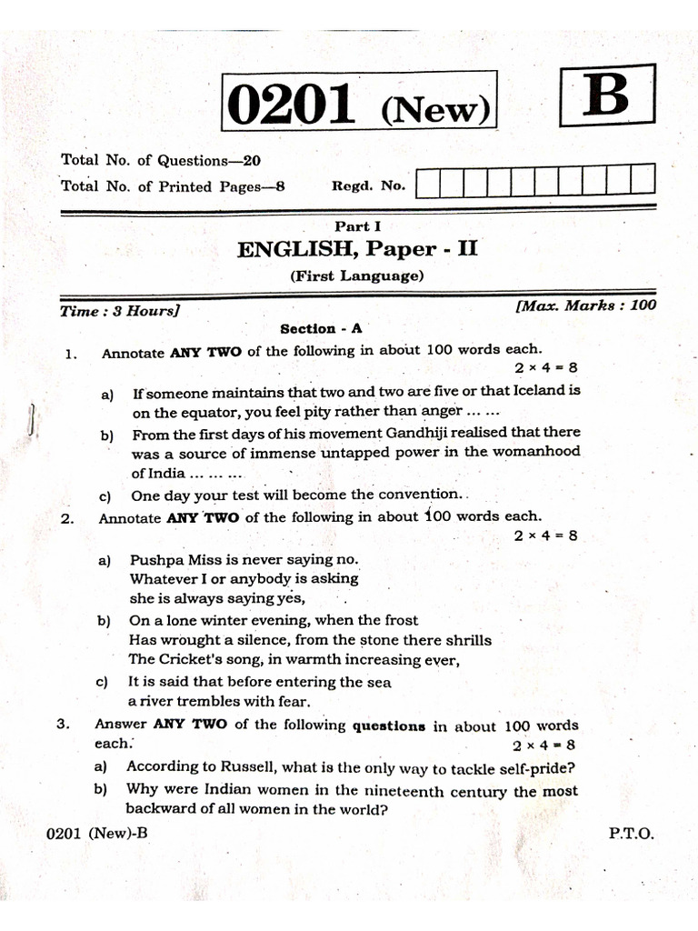 2B Important Questions | PDF