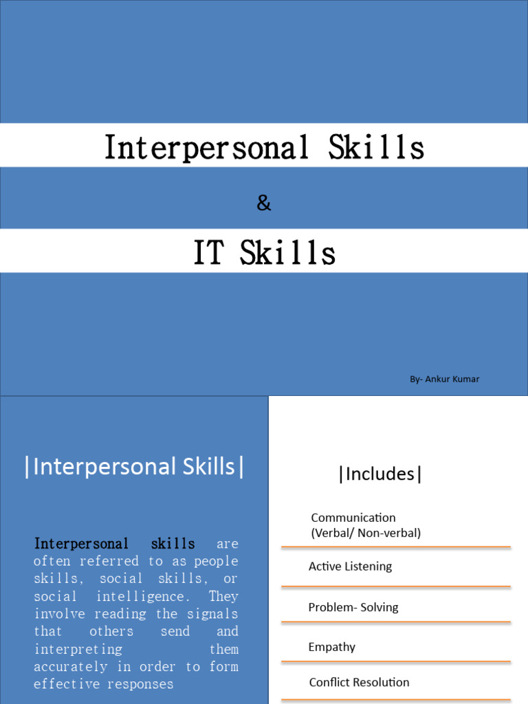 Interpersonal Skills | PDF