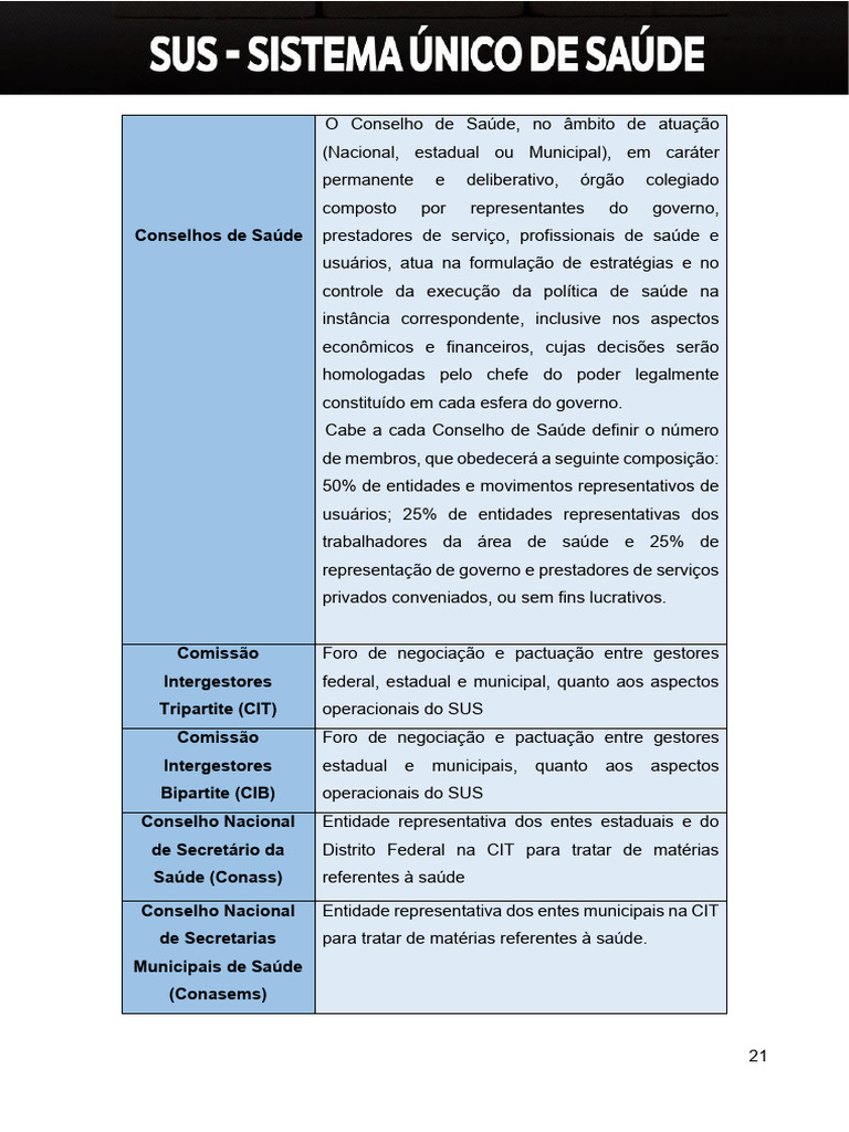 Sistema Único de Saúde Sus | PDF