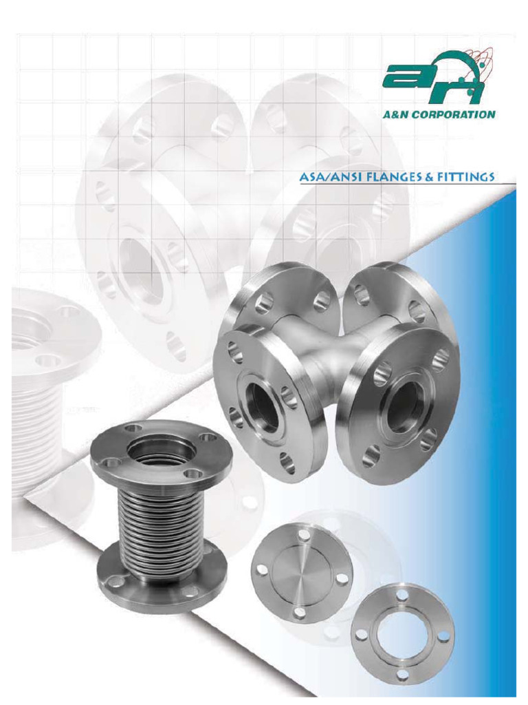 A N ASA-ANSI Flanges Fittings | PDF | Plumbing | Mechanical Engineering