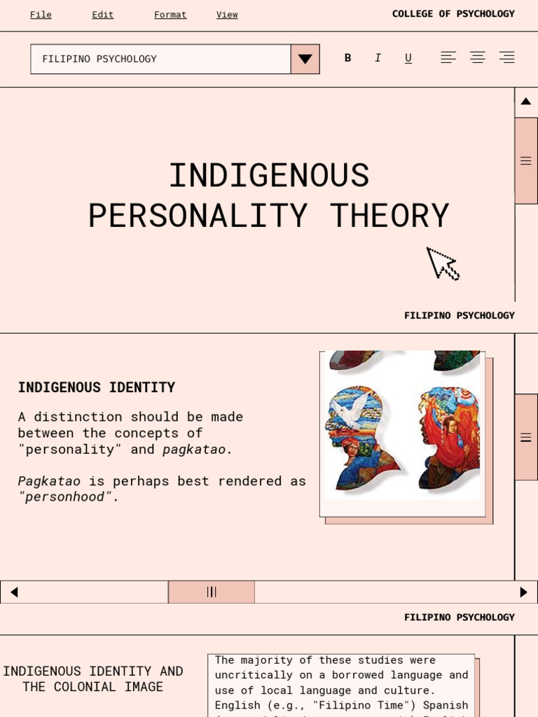 Indigenous Personality Theory | PDF | Psychology | Personality Psychology