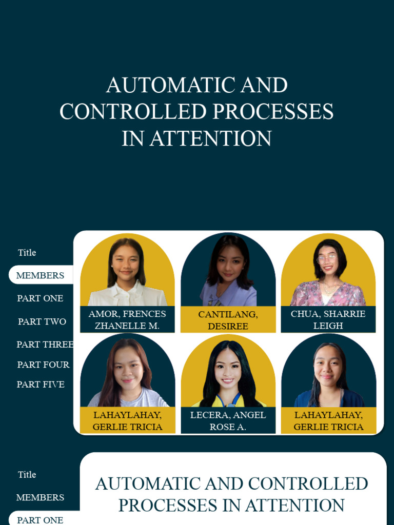 Automatic and Controlled Process | PDF | Psychological Theories | Brain