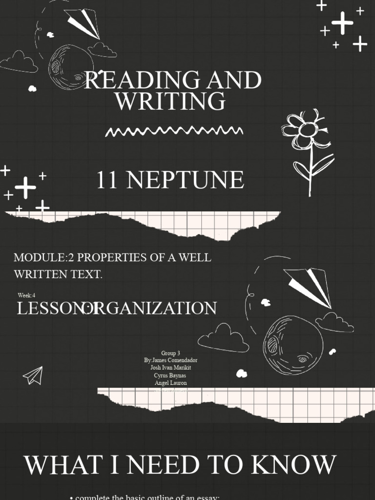 Lesson Org | PDF | Essays | Thesis