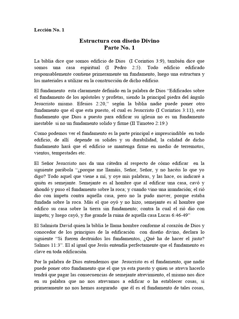 Fundamentos Bíblicos de Edificación | PDF | Libro del éxodo | Arca de Noé