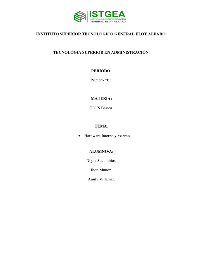 Tipos de Hardware | PDF