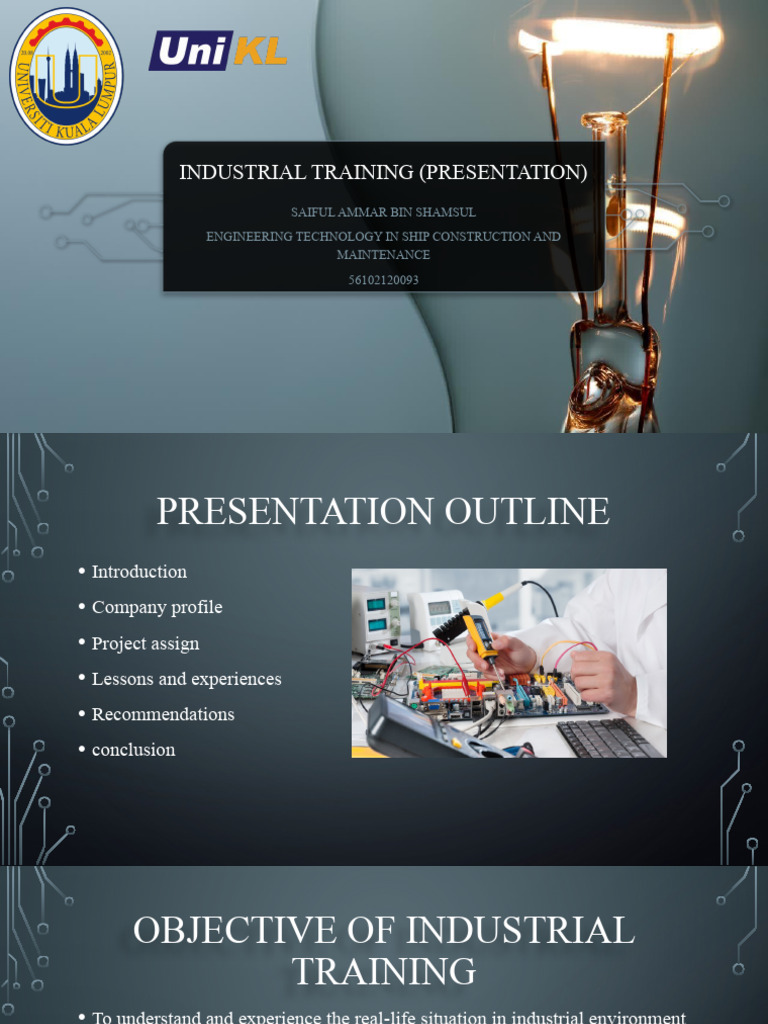 Industrial Training (Presentation) | PDF