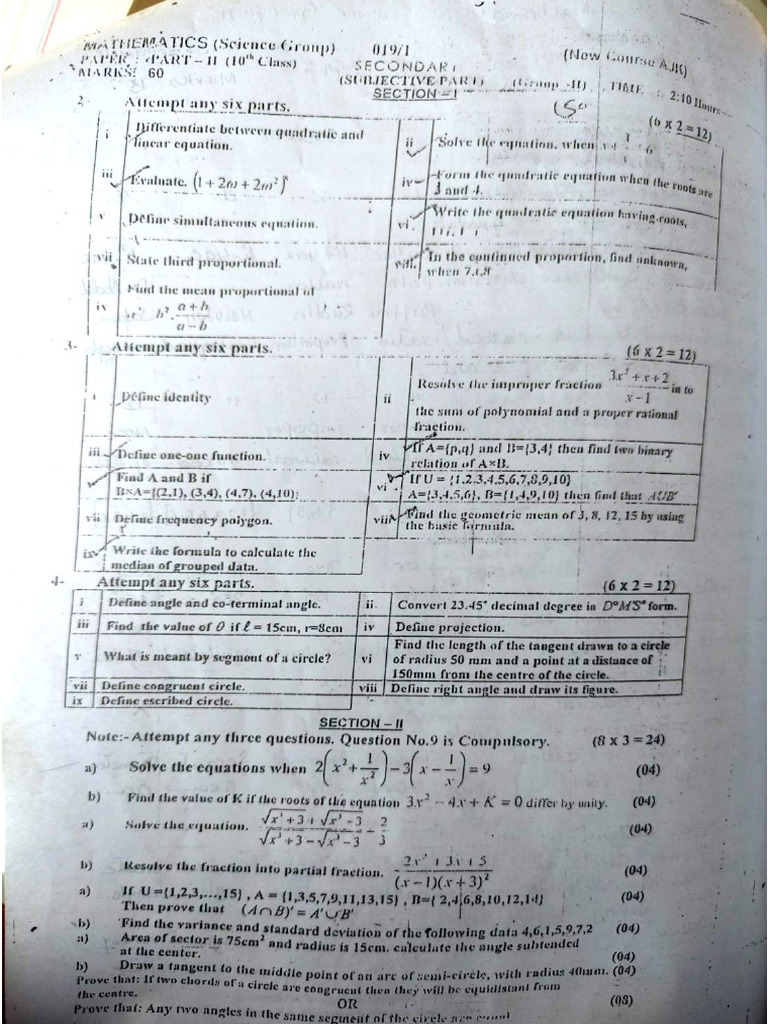 10th Maths | PDF